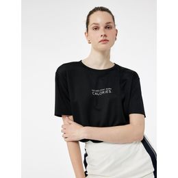 KOTON Oversized Shirt female Black size S