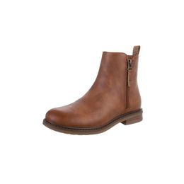Ital-Design Stiefelette Damen Größe 38 camel Winterschuhe