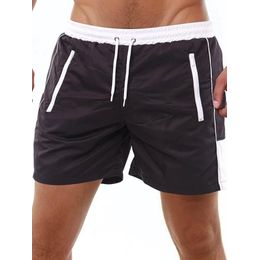 Reslad Board Shorts 'Badeshort mit Reißverschluss' male Black size M