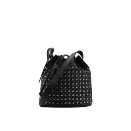 MANGO TEEN Tasche 'Kalikan' Damen Größe one size schwarz / silber