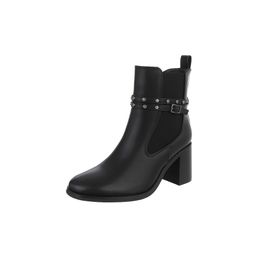 Ital-Design Stiefelette Damen Größe 37 schwarz Winterschuhe