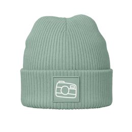 Neverless Beanie 'Kamera' female Green size Onesize