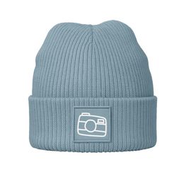 Neverless Beanie 'Kamera' female Blue size Onesize
