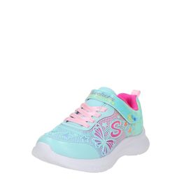 Skechers Sneaker M&auml;dchen Gr&ouml;&szlig;e 36 aqua / flieder / orange / pink