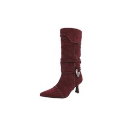 Ital-Design Stiefel Damen Größe 41 weinrot Winterschuhe