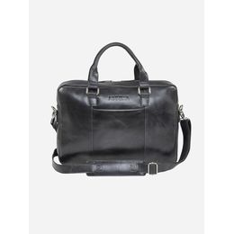 Negotia Leather Laptop Bag 'Apex' male Black size 40 cm x 30 cm x 9cm