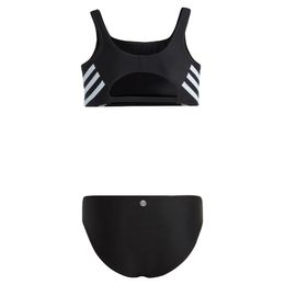 adidas Performance Sportbikini '3-Stripes' M&auml;dchen Gr&ouml;&szlig;e 92 schwarz / wei&szlig;