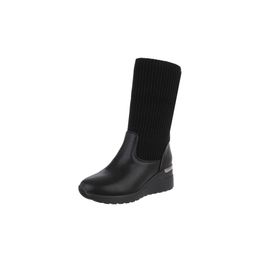Ital-Design Stiefel Damen Gr&ouml;&szlig;e 37 schwarz Winterschuhe
