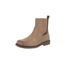 Ital-Design Stiefelette Damen Größe 41 hellbraun Winterschuhe