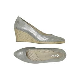 Gabor Pumps Damen Größe 39.5 Second Hand silber