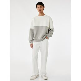 KOTON Sweatshirt male Grey, White size S