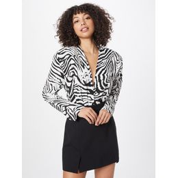 Nasty Gal Blusenbody Damen Gr&ouml;&szlig;e M schwarz / wei&szlig;