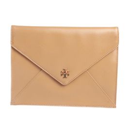 Tory Burch Clutch Damen Größe One Size Second Hand hellbraun