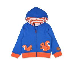 Toby tiger Zip-Up Hoodie 'Eichh&ouml;rnchen' boy Blue size 116