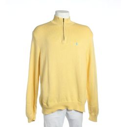 Polo Ralph Lauren Pullover / Strickjacke Herren Gr&ouml;&szlig;e XXL Second Hand gelb