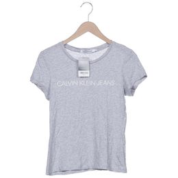 Calvin Klein Jeans T-Shirt Damen Gr&ouml;&szlig;e S Second Hand grau