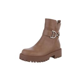 Ital-Design Stiefelette Damen Größe 41 mokka Winterschuhe