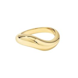 ROUGEMONT Jewellery Ring 'Trend Ring Wellen-Design Gold' Damen Gr&ouml;&szlig;e 54 gold