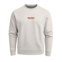 Neverless Sweatshirt 'Pasta Lovers Club' Herren Größe 4XL beige