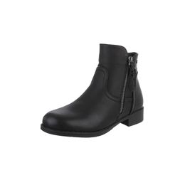 Ital-Design Stiefelette Damen Gr&ouml;&szlig;e 39 schwarz Winterschuhe