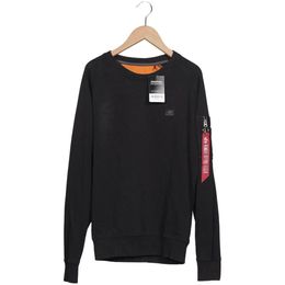 Alpha Industries Sweater Herren Größe S Second Hand schwarz