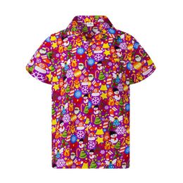 King Kameha Button Up Shirt 'Christmas Allover' male Pink size L