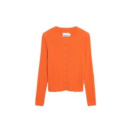 armedangels Strickjacke CRESSIDAA CREPE Damen Gr&ouml;&szlig;e XXL orange