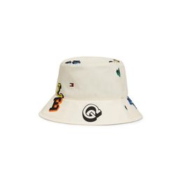 Tommy Hilfiger Hut Jungen Gr&ouml;&szlig;e 55 ecru / gelb / orange / schwarz