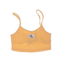 Calvin Klein Jeans Top Damen Gr&ouml;&szlig;e S Second Hand orange