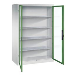 C+P Werkzeugschrank Acurado, 1950x1200x600mm, 7035/6011 ; C + P Möbelsysteme (8932-055|S10202)
