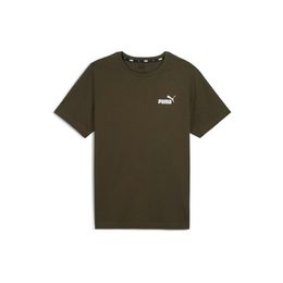 Puma Funktionsshirt 'Essentials' Herren Gr&ouml;&szlig;e XL oliv / wei&szlig;