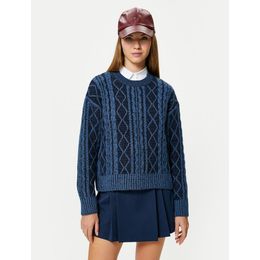 KOTON Pullover Damen Größe XS blau / marine