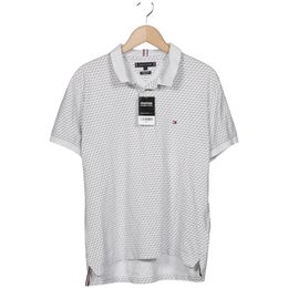 Tommy Hilfiger Poloshirt Herren Größe L Second Hand weiß