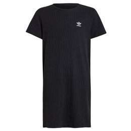 adidas originals Kleid 'Ribbed Dress' Mädchen Größe 158 schwarz / weiß