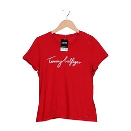 Tommy Hilfiger T-Shirt Damen Gr&ouml;&szlig;e L Second Hand rot