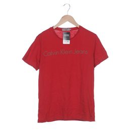 Calvin Klein Jeans T-Shirt Herren Gr&ouml;&szlig;e L Second Hand rot