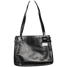 Aigner Handtasche gross Leder Damen Größe One Size Second Hand schwarz