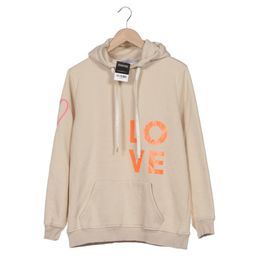 Zwillingsherz Kapuzenpullover Damen Gr&ouml;&szlig;e L Second Hand beige
