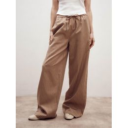 ABOUT YOU x Marie von Behrens Hose 'Lia' Damen Gr&ouml;&szlig;e 38 braun / hellbraun / silbergrau / offwhite