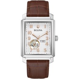 Bulova Uhr Herren Größe One Size dunkelbraun / rosegold / schwarz / silber