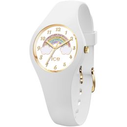 Ice Watch Quarzuhr ICE-WATCH "ICE fantasia - Rainbow - Extra small - 3H", weiß, Armbanduhren, Kinder, Armbanduhr, Kinderuhr, Mädchen, Regenbogen, Schulanfang, Geschenkidee