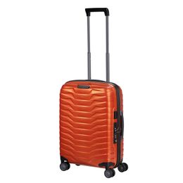 Hartschalen-Trolley Samsonite "PROXIS, verschiedene Größen und Farben", Gr. B/H/T: 40cm x 55cm x 20cm 38 l, orange (flame), Polypropylen, unifarben, festlich, Koffer, Trolley Reisegepäck Hartschalenkoffer Reisekoffer TSA-Zahlenschloss