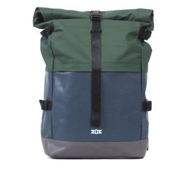 Laptoprucksack MARGELISCH "TEREM 1", Gr. B/H/T: 28cm x 46cm x 18cm, onesize, petrol, dunkelgrün, Polyethylen, Rucksäcke, mit recyceltem PET