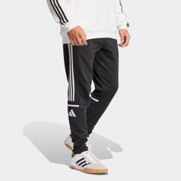 Trainingshose adidas Performance "SQ25 SW PNT", Herren, Gr. M, N-Gr, schwarz-weiß (schwarz, weiß), Obermaterial: 70% Baumwolle, 30% Polyester, Hosen