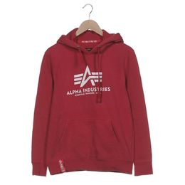 Alpha Industries Kapuzenpullover Herren Größe M Second Hand rot