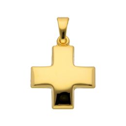Adelia´s Kettenanhänger ADELIA´S "Damen Gold Schmuck 585 Gold Kreuz Anhänger", gold, Schmuckanhänger, Damen, Gold, Goldschmuck für Damen & Herren