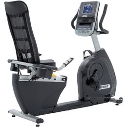 Ergometer Spirit Fitness "XBR 55", schwarz, HeimtrainerB:75cm H:128cm L:144cm, Schwungmasse ca. 11 kg, 20 Widerstandsstufen, B:75cm H:128cm L:144cm