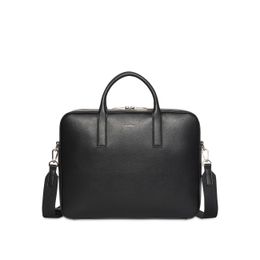 Aktentasche Calvin Klein "RAISED COMMUTER", Damen, Gr. B/H/T: 36cm x 28,5cm x 7cm, schwarz, Lederimitat, unifarben, Taschen, Unisex Businesstasche, Laptoptasche, Umhängetasche mit Logoschriftzug