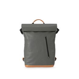 Aunts & Uncles Notebook-Rucksack AUNTS & UNCLES "Rucksack Fukui", Kinder, Gr. B/H/T: 13cm x 43cm x 29cm onesize, gravity grau, Baumwolle, Canvas, Taschen