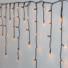 Eglo Lichterkette "außen Golden Warm White, Weihnachtslicht, IP44, 590 cm", schwarz, Flammen 240 Stk., Kabellänge 1,5m x Gesamtlänge 590m, Lichterketten